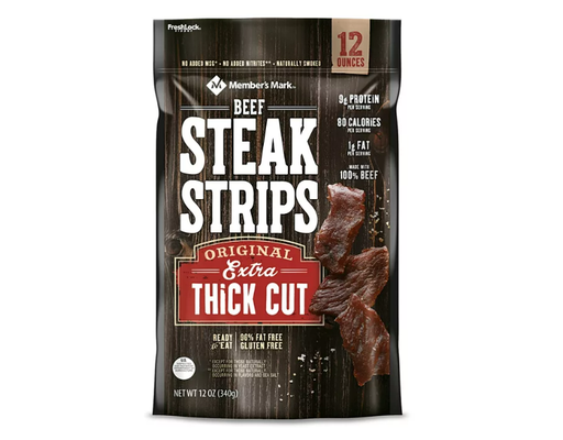 Member's Mark Beef Steak Strips Thick Cut 12 oz