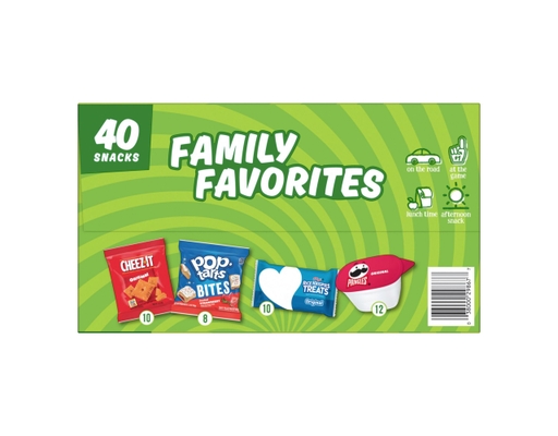 Kellogg's Assorted Snacks Variety Pack, 40 count