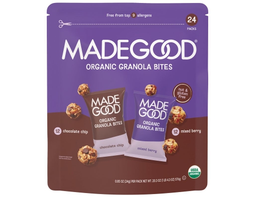 MadeGood Mixed Berry & Chocolate Chip Granola Minis, 24 pack