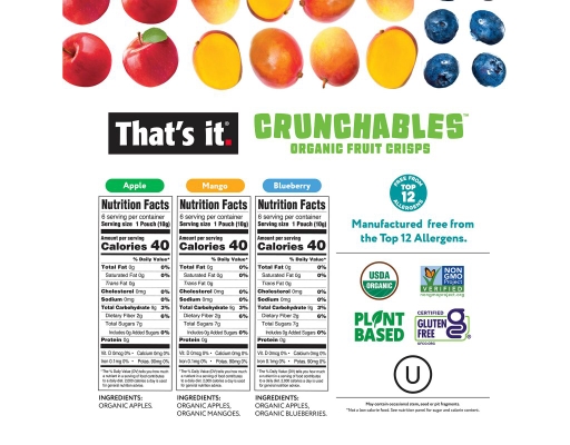 That's It Crunchable Variety Pack, 18 pack