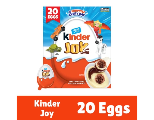Kinder Joy Everyday White Chocolate Surprise Egg, 0.7 oz., 20 pack