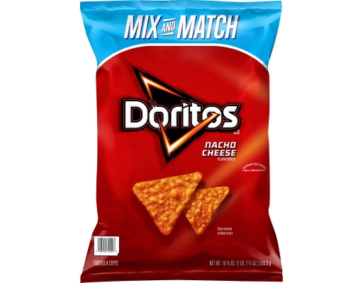 Doritos Nacho Cheese Flavored Tortilla Chips, 18.38 oz.