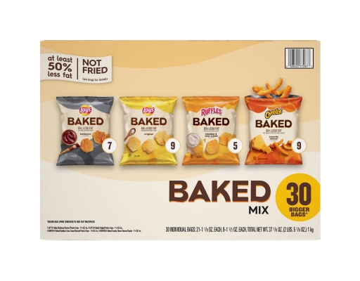 Frito-Lay Baked Mix Chips, Variety Pack, 30 count