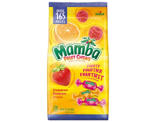 Mamba Fruit Chews Candy, Party Size, 165 pieces