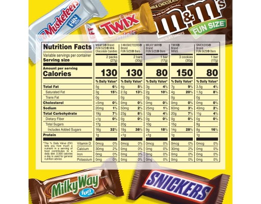 Mars Milk Chocolate Variety Pack Candy, 145 pcs.