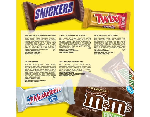 Mars Milk Chocolate Variety Pack Candy, 145 pcs.