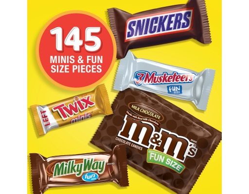 Mars Milk Chocolate Variety Pack Candy, 145 pcs.