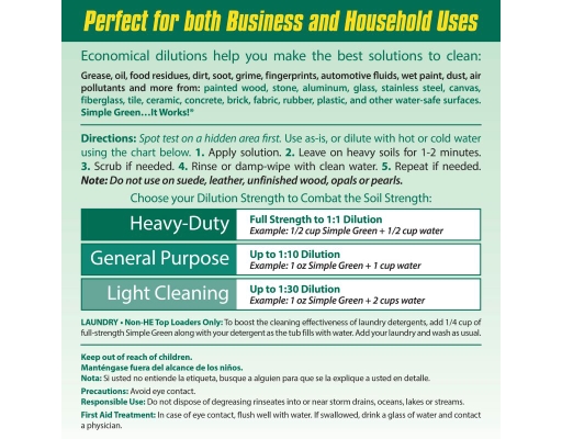 Simple Green All-Purpose Cleaner, 172 fl. oz., Spray Bottle + Refill