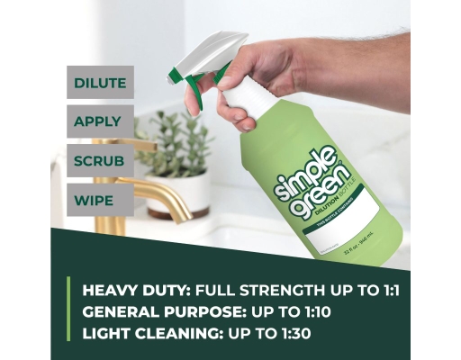 Simple Green All-Purpose Cleaner, 172 fl. oz., Spray Bottle + Refill