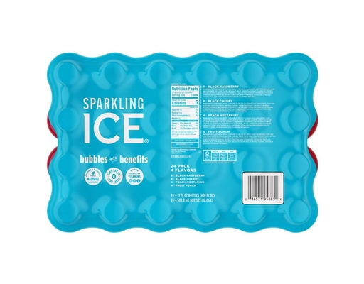 Sparkling ICE Sparkling Water, Blue Variety Pack, 17 fl oz, 24 ct