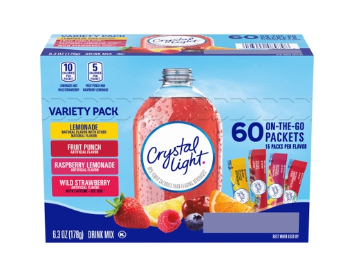 Crystal Light Drink Mix-pkets Variety Pack 60 ct