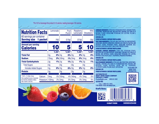 Crystal Light Drink Mix-pkets Variety Pack 60 ct