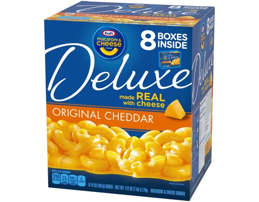 Kraft Deluxe Macaroni & Cheese Boxes Original Cheddar 14 oz (8