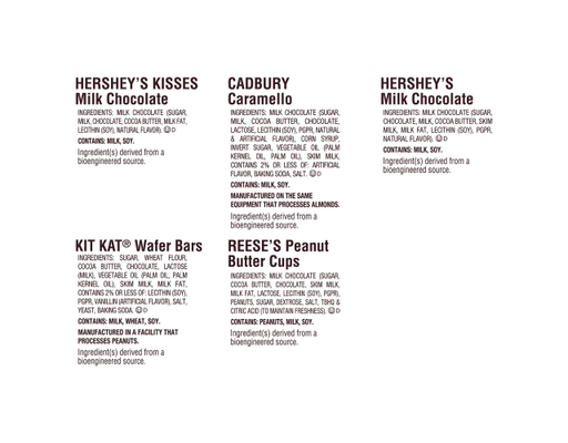 Hershey Assorted Milk Chocolate Candy Value Pack, 230 count