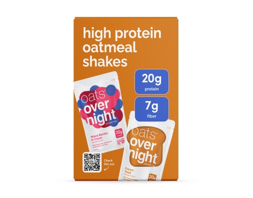 Oats Overnight High Protein Oatmeal Shake Variety Pack, 8 pack