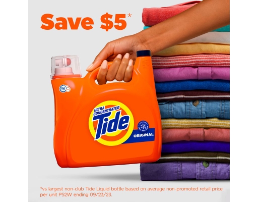 Tide Ultra Concentrated Liquid Laundry Detergent Original 170