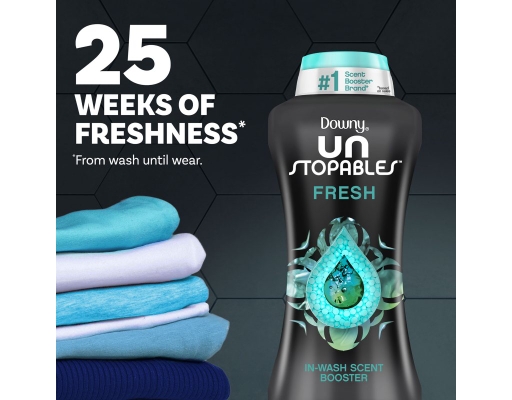 Downy Unstopables In-Wash Scent Booster Beads Fresh 34 oz