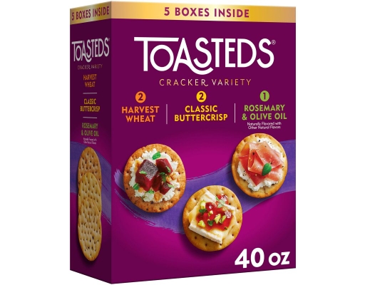 Toasteds Crackers Variety Pack 40 oz