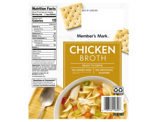 Member's Mark Chicken Broth 32 oz (6-pk)