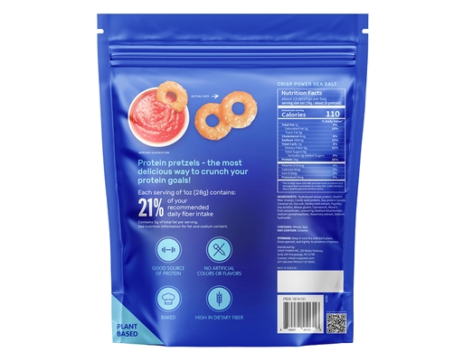 Crisp Power Sea Salt Protein Pretzels, 13 oz