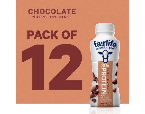 Fairlife Nutrition High Protein Shake, Chocolate, 11.5 oz (12-pack)