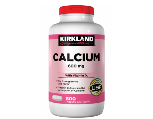 Kirkland Signature Calcium 600mg Tablets 500 ct