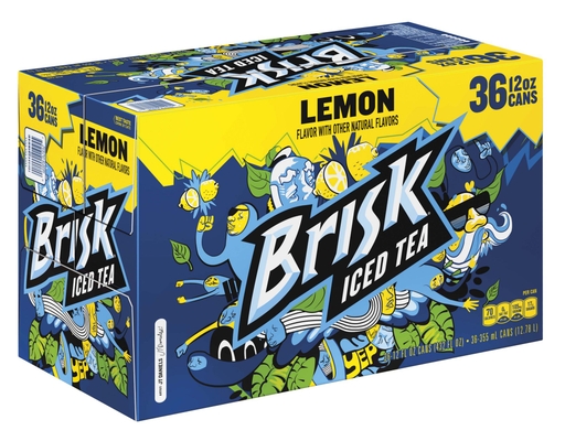 Brisk Iced Tea Cans Lemon 12 fl oz (36-pk)