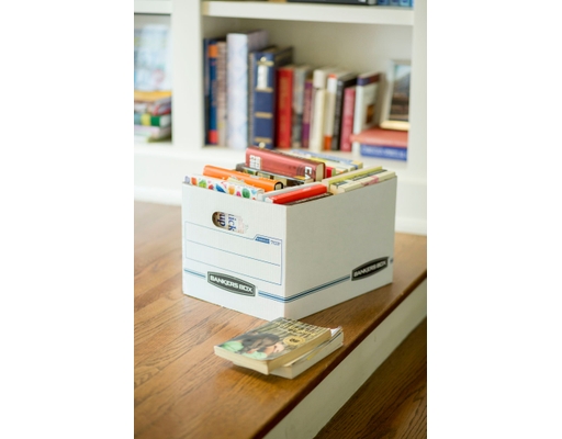 Bankers Box File/Store Record Storage Boxes, 10 pack, White