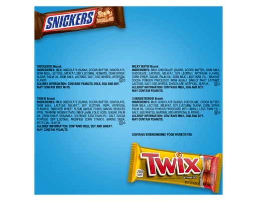 Mars Full Size Chocolate Bars Variety Pack 5542 Oz