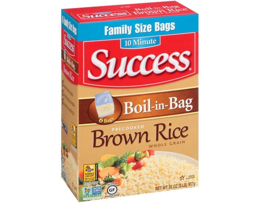 Success Boil-in-Bag Precooked Whole Grain Brown Rice 5.3 oz (6-