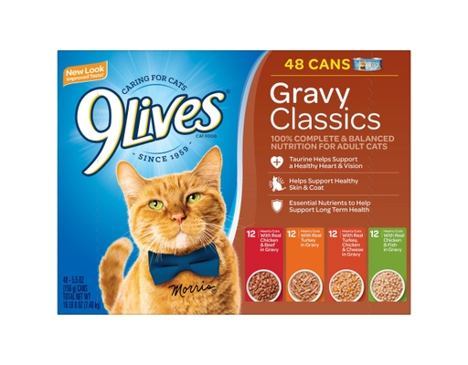 9 Lives Wet Cat Food Gravy Classics 5.5 oz (48-pk)