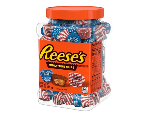 Reese's Red, White & Blue Milk Chocolate Peanut Butter Cups, 38 oz.