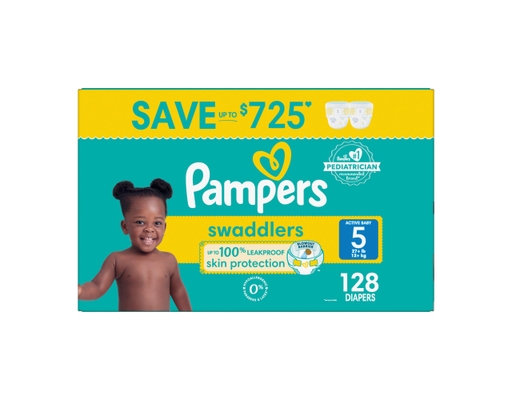 Pampers Swaddlers Baby Diapers Size 5 128 ct