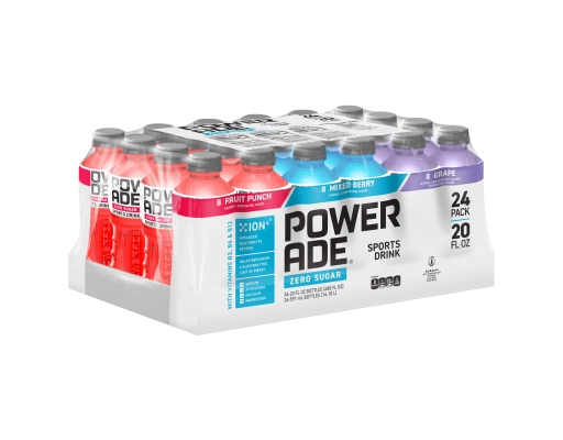 Powerade Zero Sugar Sports Drink Variety Pack 20 fl oz (24-pk)