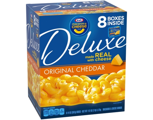 Kraft Deluxe Macaroni & Cheese Boxes Original Cheddar 14 oz (8