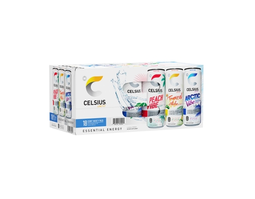 Celsius Live Fit Energy Drinks Vibe 12 fl oz (18-pk)