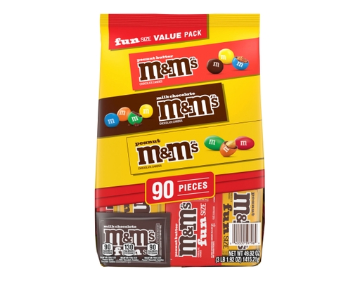 M&M's Fun Size Assorted Chocolate Variety Pack 90 ct