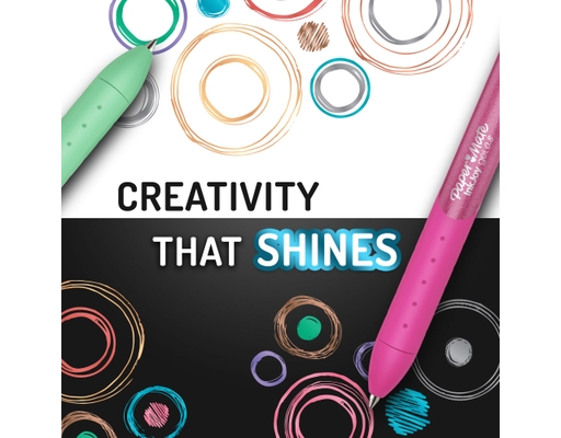 Paper Mate InkJoy Gel Pens, Metallic Pens, Retractable, Medium Point ...