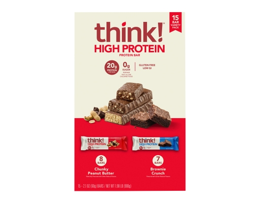 Think! High Protein Bars Variety Pack 2.1 oz (15-pk)