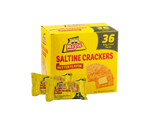 Mayte Butter Flavored Saltine Crackers, 36 pack