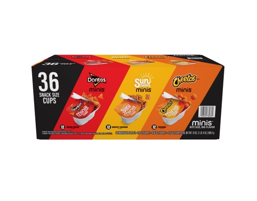 Frito Lay Variety Pack of Mini Snacks and Chips, Action Cup Mix, 36 count