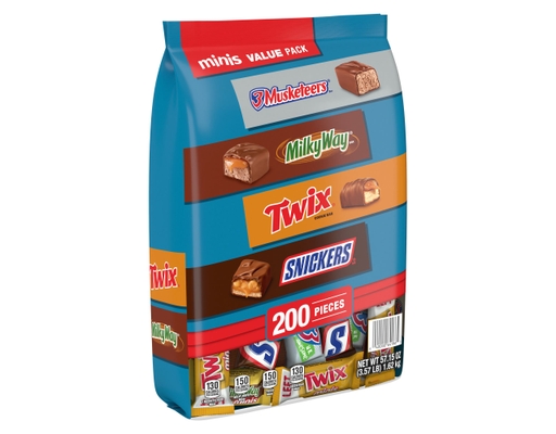Mars Wrigley, Snickers, Twix & More Minis Chocolate Candy Bars Variety ...