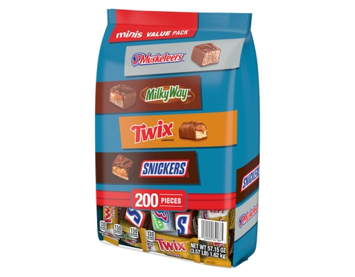 Mars Wrigley, Snickers, Twix & More Minis Chocolate Candy Bars Variety ...