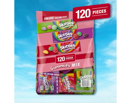 Skittles Gummies Fun Size Bulk Variety Assortment, Party Size Bulk Bag ...