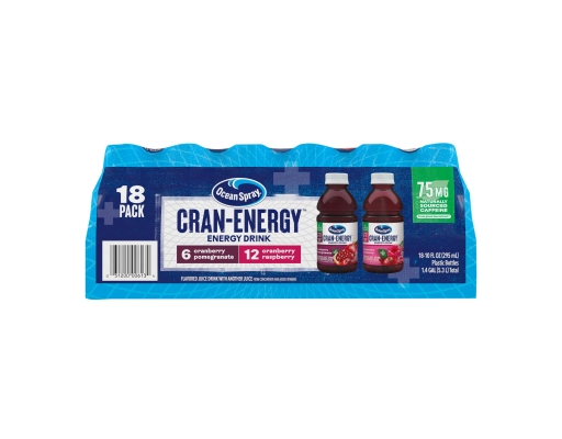 Ocean Spray Cran Energy Juice Drinks Variety Pack, Bottles, 10 fl. oz ...