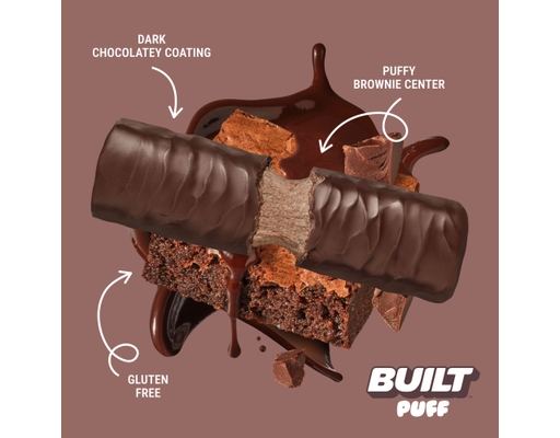 Built Puff Protein Bar, Brownie Batter & Salted Caramel, 1.41 oz., 13 count