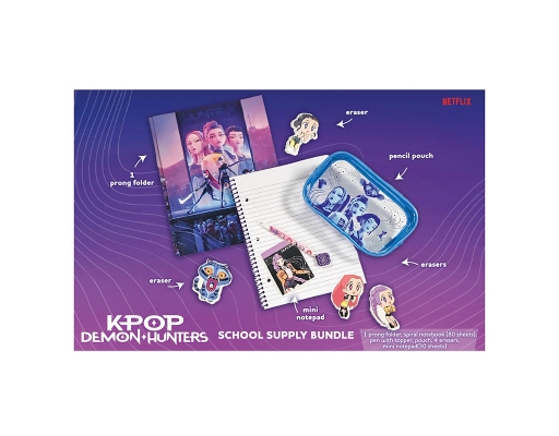 Netflix KPop Demon Hunters School Supply Bundle Kit 8 count set