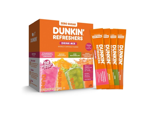 Dunkin' Refreshers Drink Mix Variety Pack, Singles To Go, 80mg Caffeine ...