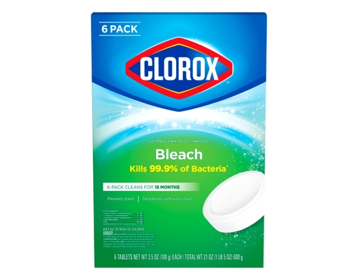 Clorox Toilet Cleaner Tablets with Bleach 3.5 oz (6-pk)