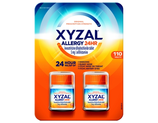 Xyzal 5mg Allergy Relief Tablets 55 ct (2-pk)